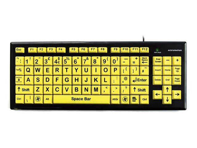 Jumbo XL Hi-Visibility Keyboard USB - Inclusive Technology