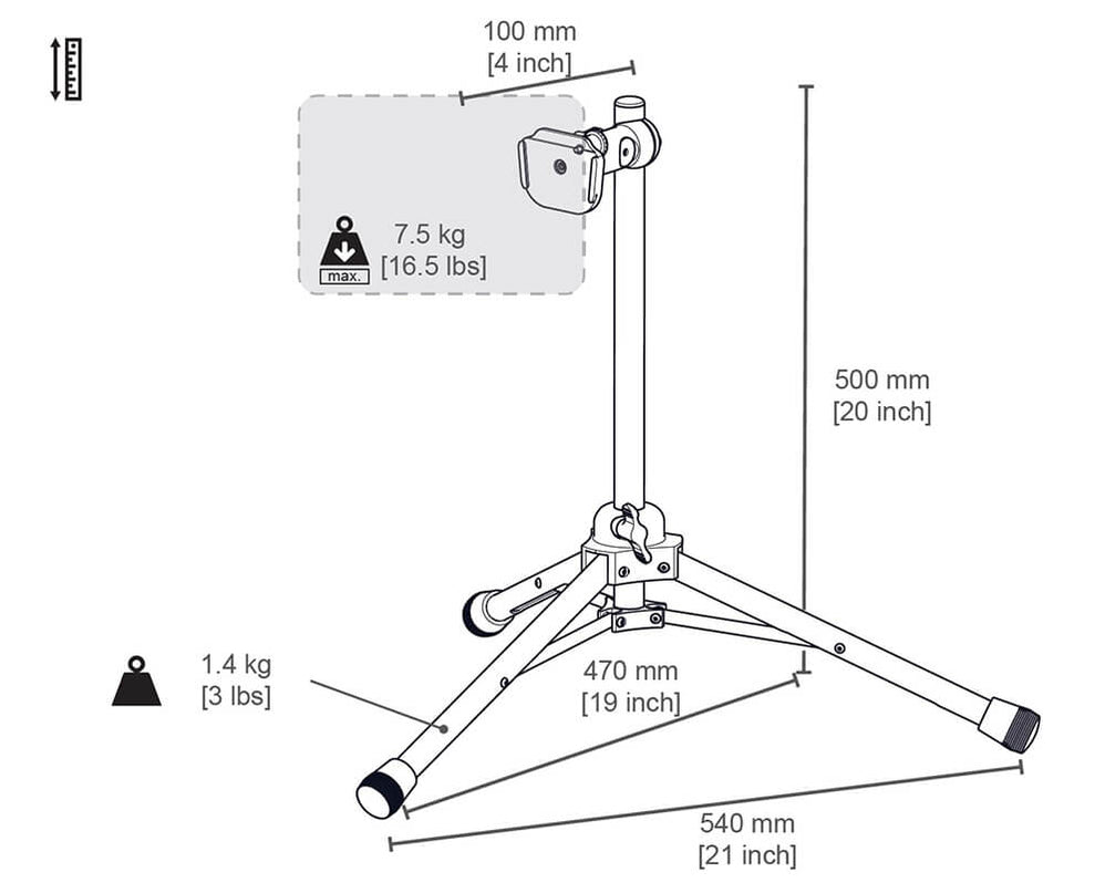 REHAdapt Transportable Table Stand - Inclusive Technology
