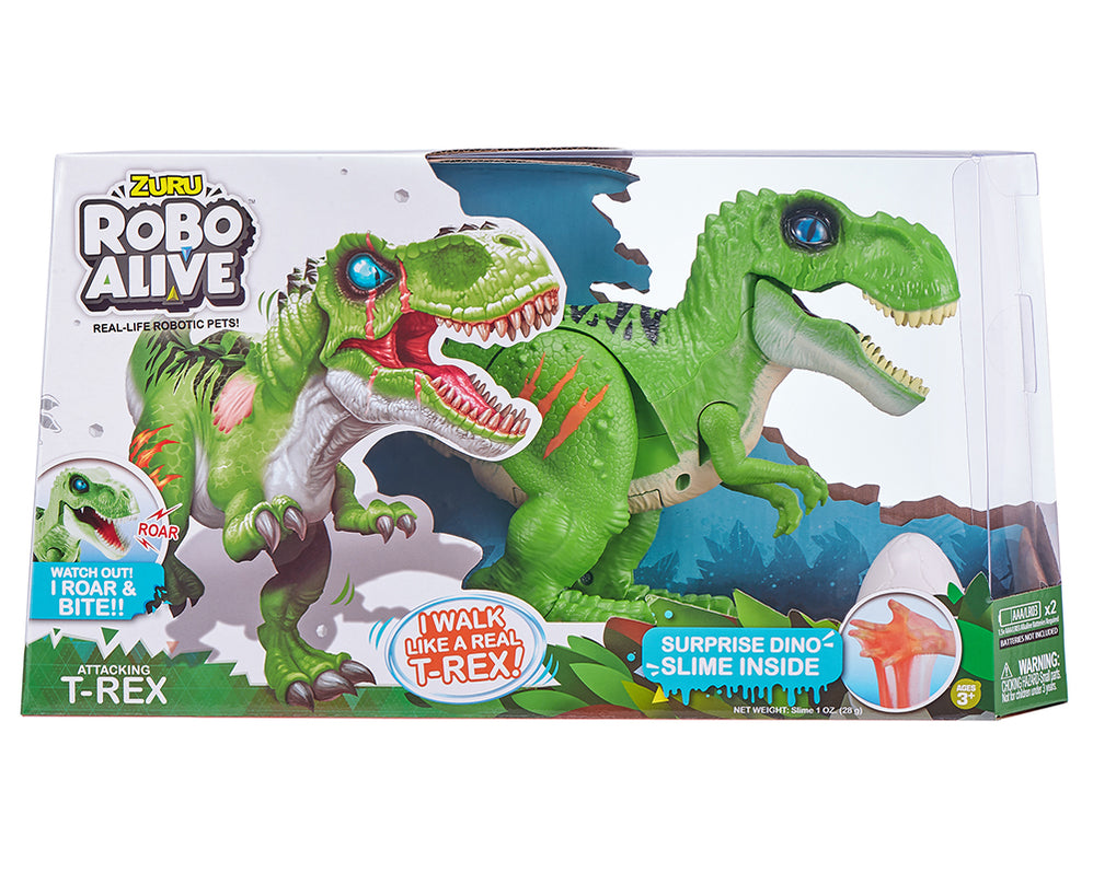 Switch Adapted Toy - Robo Alive T-Rex - Green - Inclusive Technology
