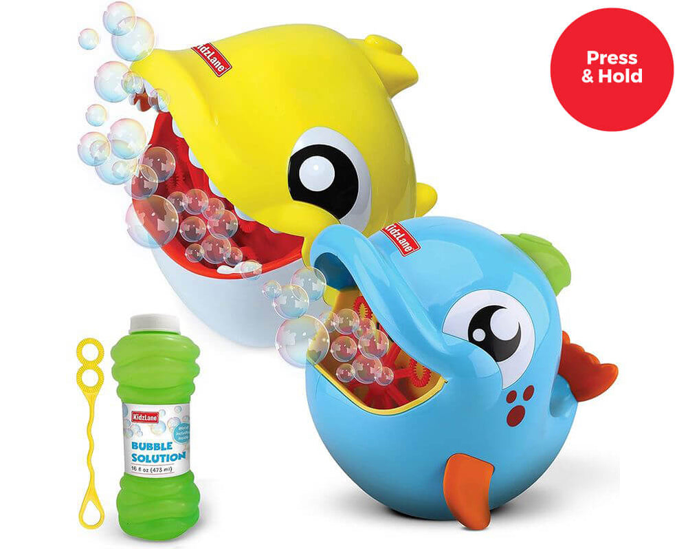 Switch Adapted Bubble Machine - Shark and Dolphin - Inclusive Technology